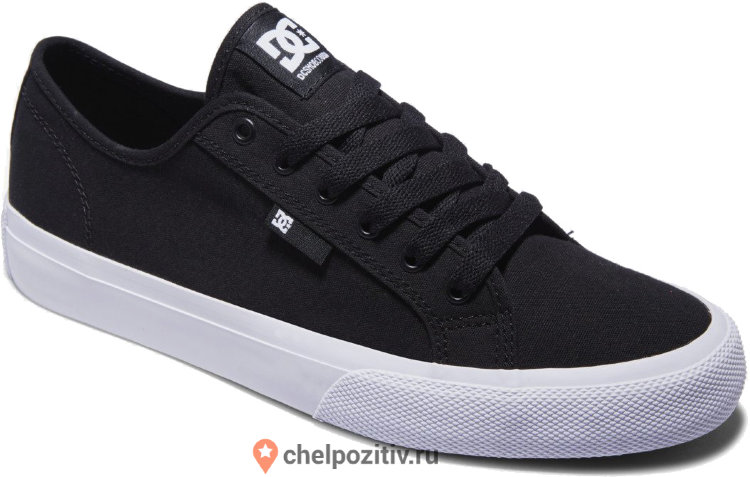 Кеды DC SHOES MANUAL M SHOE BLACK/WHITE купить в интернет-магазине ...
